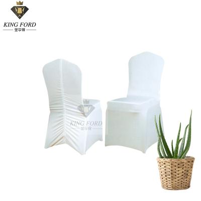 China Microfiber White Spandex Banquet Dining Chair Covers SGS ISO for sale