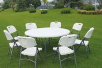 China 25m Diameter *1.0mm HDPE Plastic Folding Table Garden Dining Table OEM for sale