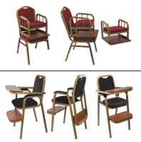 China Commercial Banquet Kids Chairs  Iron Or Aluminum Frame Gold Color for sale