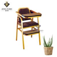 China Commercial Banquet Kids Chairs  Iron Or Aluminum Frame Gold Color for sale