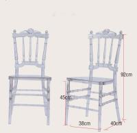 China Pure PC Resin Wedding Plastic Chairs Recyclable Transparent Chiavari Chair for sale