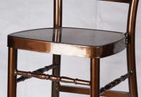 China Commercial Furniture 25*1.0cm Aluminum Natural Chiavari Chair Spray Painting for sale