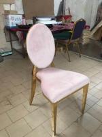 China High Density Foam Wedding Reception Stainless Steel Dining Chairs 43*50*90cm for sale