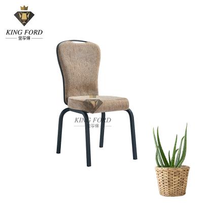 China OEM Aluminum Moulded Foam Padded Stacking Banquet Chairs With Flexible Back for sale