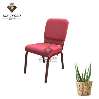 China 25*25*1.2mm Moulded Foam Seat Stacking Church Chair 7kgs for sale