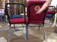 China 25*25*1.2mm Moulded Foam Seat Stacking Church Chair 7kgs for sale