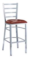 China Chrome Finished High Bar Tall Stools For Kitchen Island With Backs for sale