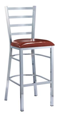 China Chrome Finished High Bar Tall Stools For Kitchen Island With Backs for sale