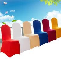 China Washable Plain Stretch Banquet Chair Covers For Dining Chairs OEM for sale