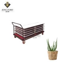 China SGS Modern Hotel Equipments And Supplies Rectangular Folding Table Trolley 16kg for sale