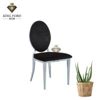 China Commercial Furniture 1.0 Tube Stainless Steel Chairs With High Density Cutting Foam Seat for sale