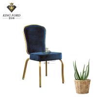 China Pattern Dacron Dining Stackable Banquet Chair Spray Painting for sale