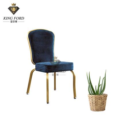 China Pattern Dacron Dining Stackable Banquet Chair Spray Painting for sale