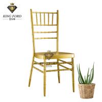 China 20*1.0MM Tube Gold Iron Aluminum Chiavari Banquet Chairs for sale