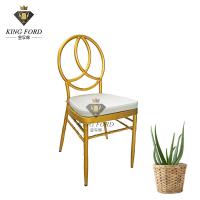 China Aluminum Alloy Iron Restaurant Wedding Chiavari Chair With 6cm Seat for sale