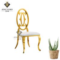 China Wedding 201 Stainless Steel Chair With PU Cushion 43*50*90cm for sale