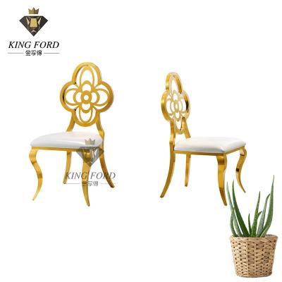China Living Room 1.0mm Wedding Stainless Steel Chair 490*540*1030mm for sale