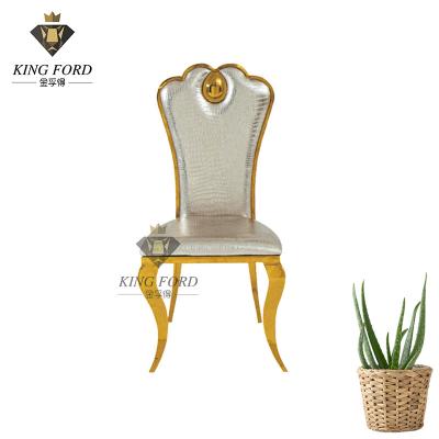 China KINGFORD Stainless Steel Wedding Chair For Dining 43*50*90cm for sale