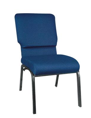 China 25*25*1.0mm Tube Auditorium Seating Stacking Church Chairs 5.5kgs for sale