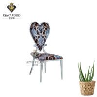 China Wedding Ceremony Stainless Steel Chairs With Love Back 43*50*92cm for sale