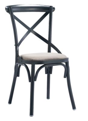 China New Coming Cross Back Metal Chair for sale