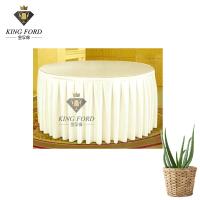 China 100% Polyester Dining Table Slipcovers For Hotel Banquet Customized Colors for sale