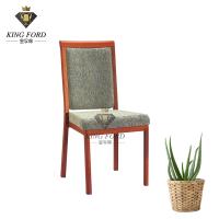 China 30*30*1.2mm Tube Hotel Banquet Tube Imitated Wood Chair SGS for sale