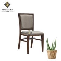 China Dining Room 8cm Seat Timber Look Finish Imitated Wood Chair 5.5kg for sale