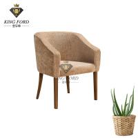 China Fabric Surface Seat Wooden Comfortable Dining Chairs Non-Deforming Non-Collapsing for sale