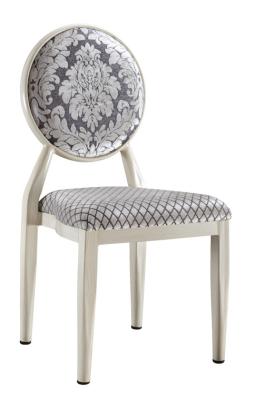 China Promotion Round Back  Luxury White Dinning Chair for sale