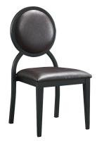 China Black Round Back  Luxury Chair For Dining for sale
