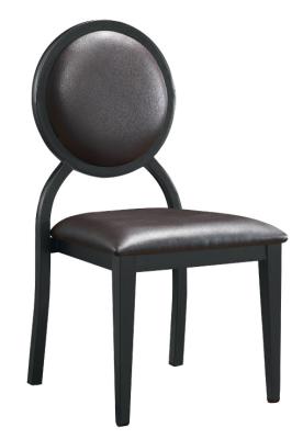 China Black Round Back  Luxury Chair For Dining for sale