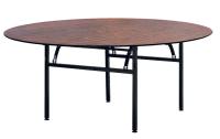 China 30*30*1.2mm Iron Powder Coated Round Hotel Banquet Table For Dining for sale