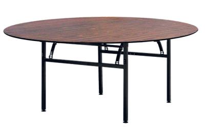 China 30*30*1.2mm Iron Powder Coated Round Hotel Banquet Table For Dining for sale