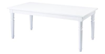 China 30*30*1.2mm Iron White PVC Top Wood Frame Wedding Banquet Table for sale