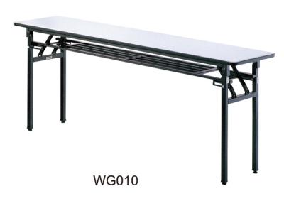 China 1.2mm Frame Oblong Banquet Table Fast Food Standing Table Black Powder Coated for sale