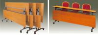 China PVC Surface Plywood Board Banquet Catering Folding Table OEM ODM for sale