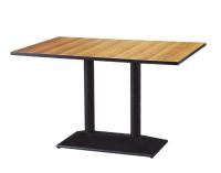 China Rectangular Hotel Banquet Table Powder Coated Plywood Bar Table for sale