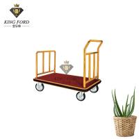 China 610*1050*900MM Bellboy Hotel Luggage Cart Brushed Finish for sale