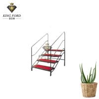 China OEM Hotel Equipments And Supplies Four Floor Step With Arm Iron Frame for sale