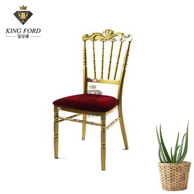 China Soft Seat Fabric Wedding Chiavari Chair Spray Painting Chiavari Dining Chairs for sale