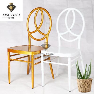 China Hall Fashion Part Iron Frame Gold Chiavari Chairs Wedding OEM for sale