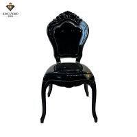 China Wedding PC Polycarbonate Acrylic Black Belle Epoque Chair Commercial Furniture for sale