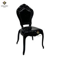 China Wedding PC Polycarbonate Acrylic Black Belle Epoque Chair Commercial Furniture for sale
