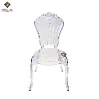 China Modern Plastic Resin Acrylic Dining Chair For Wedding Party And Restaurant for sale
