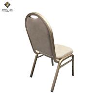 China Moulded Foam Iron Frame Stackable Banquet Chairs For Home Office Dining Events for sale