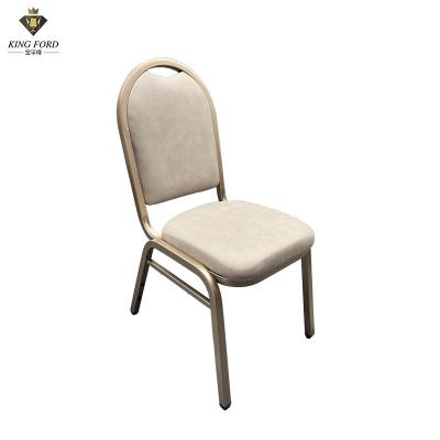 China Moulded Foam Iron Frame Stackable Banquet Chairs For Home Office Dining Events for sale