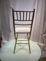 China Commercial Folding Chiavari Dining Chair For Wedding With Cushion for sale