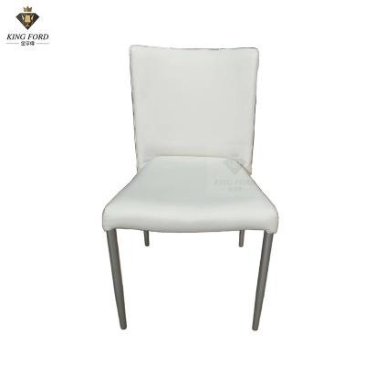 China PU Leather Dining Room Chairs With Metal Legs Home Furniture for sale
