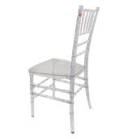 China Stackable Wedding Transparent Plastic Resin Chair Custom Color for sale